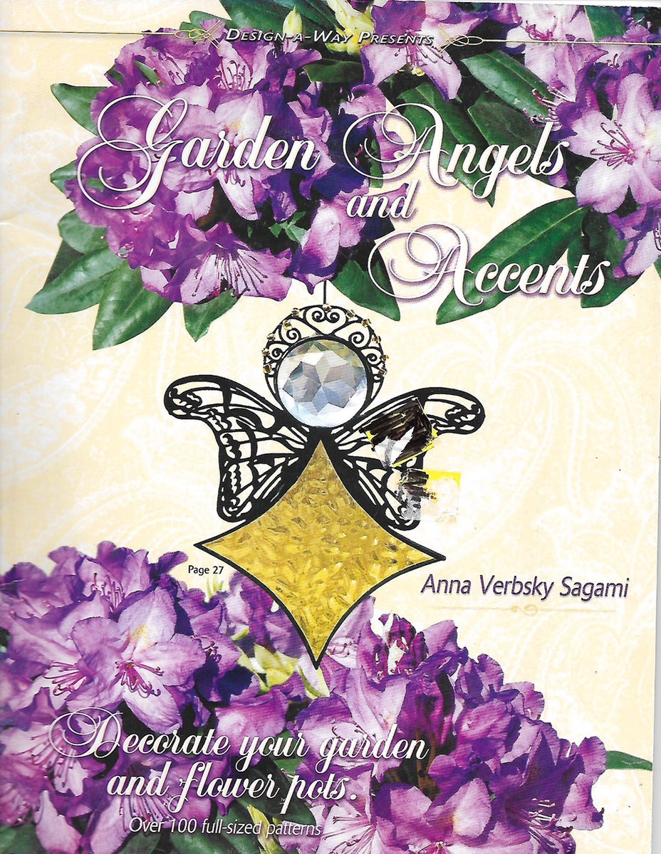 2004 'Garden Angels and Accents Stained Glass Pattern Book ~ Easy to d ...