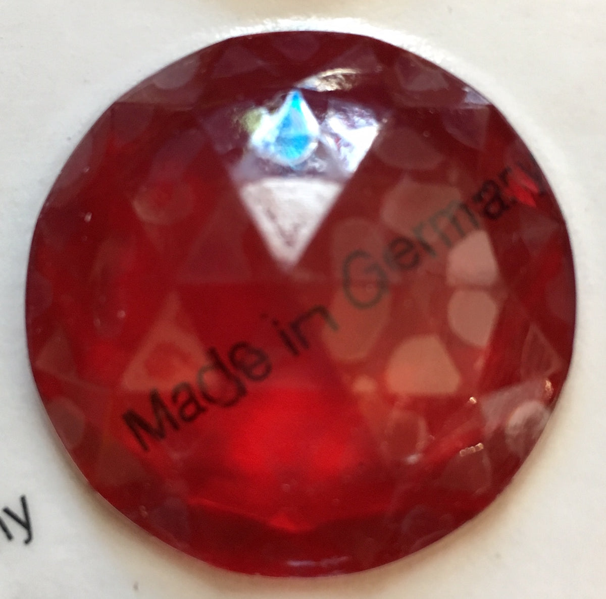 35mm Faceted Glass Jewels for Stained Glass and Lead - Fifteen (15) Co ...