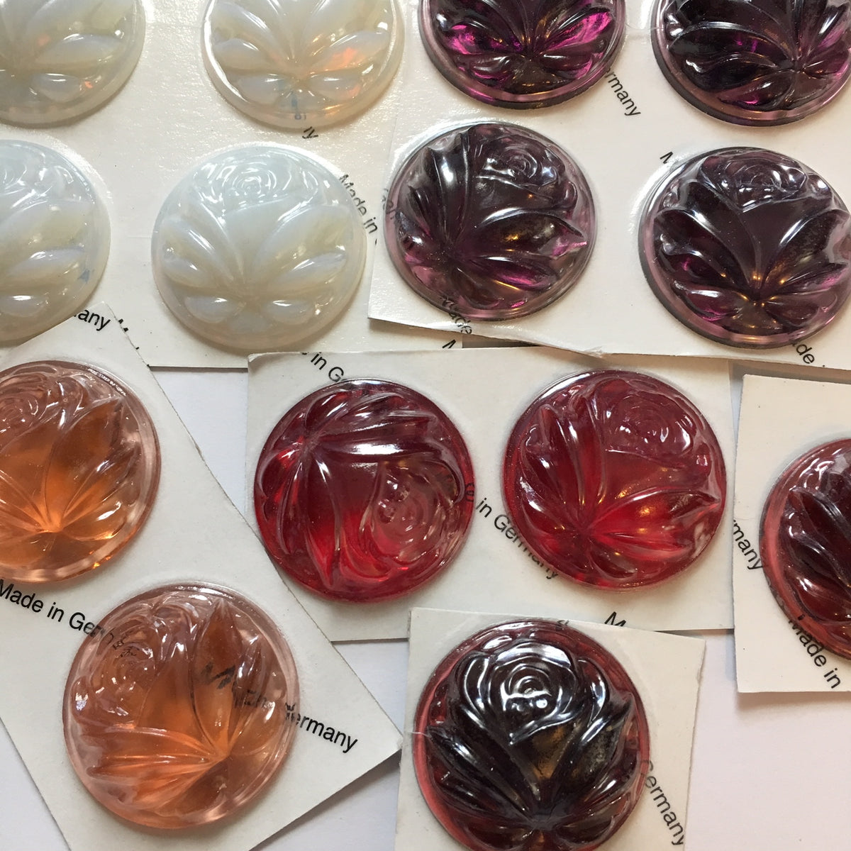 Large 40mm Cut Rose Glass Jewels for Stained Glass - These are the las ...